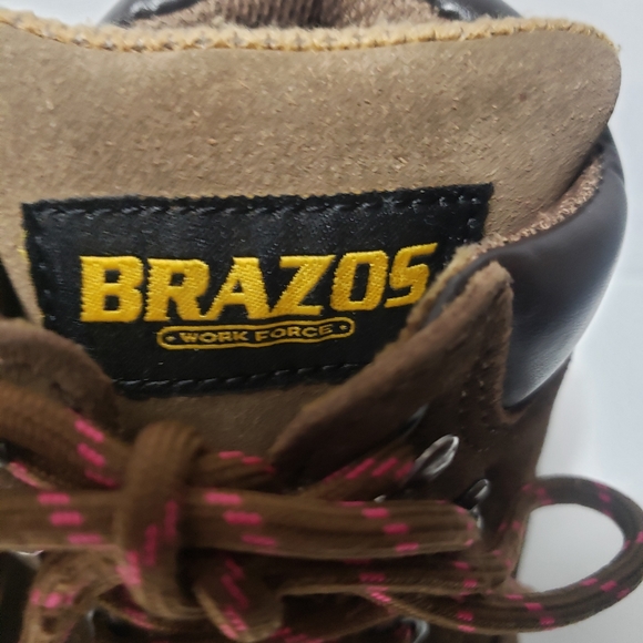 Brazos | Shoes | Brazos Work Force Leather Steel Toe Boots Women 65 B ...